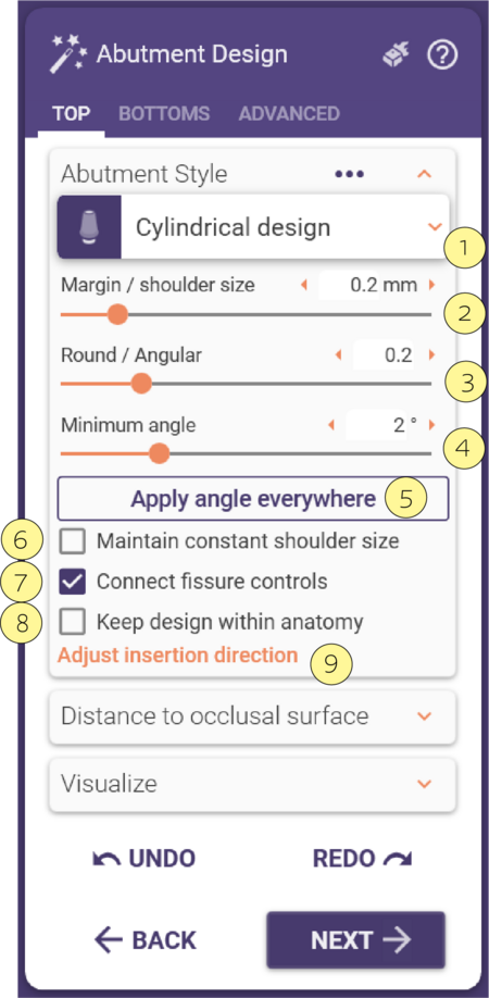 Abutment design - exocad